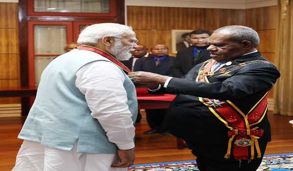PM Modi conferred with Papua New Guinea's highest civilian honour