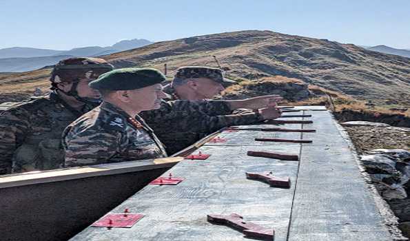 Army commander reviews operational preparedness along LoC