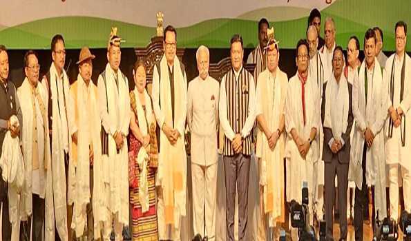 Newly elected Arunachal legislators take oath in Assembly Newly elected Arunachal legislators take oath in Assembly