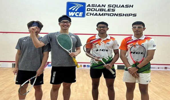 Double delight for India at Asian doubles squash